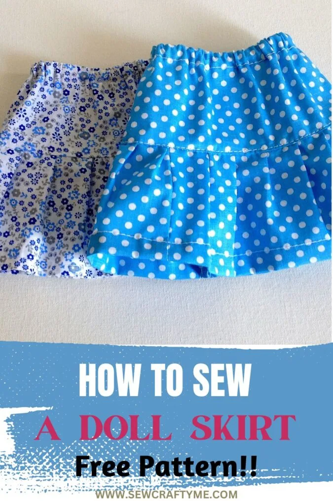 Fun and Easy Doll Skirt Sewing Pattern - Sew Crafty Me