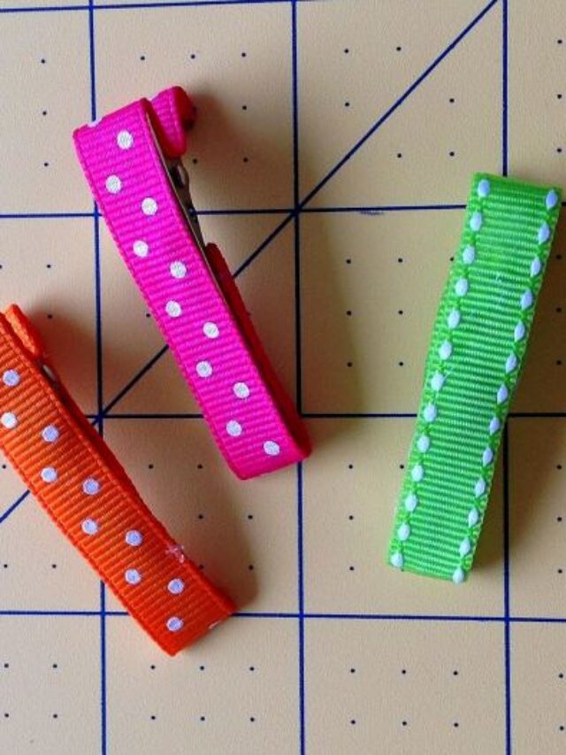 Creating Non-Slip Hair Clips with Ribbon - Sew Crafty Me
