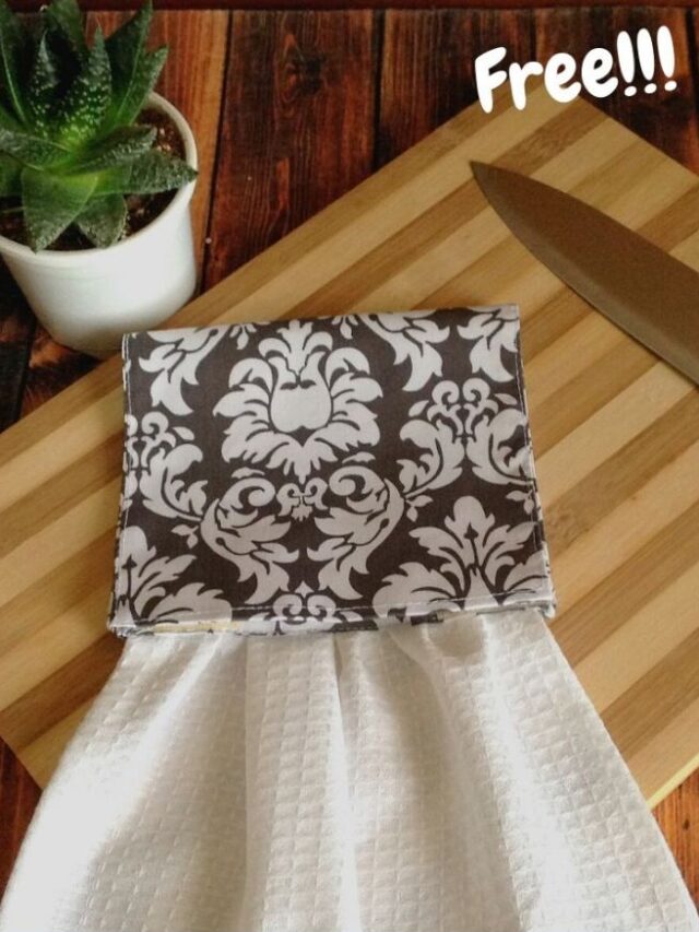 Create a Functional and Fashionable Hanging Kitchen Towel - Sew Crafty Me