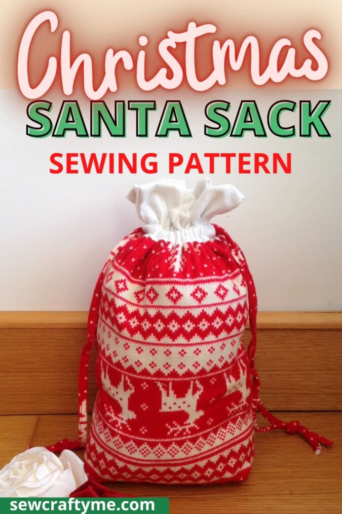 Easy Santa Sack Sewing Pattern - Sew Crafty Me