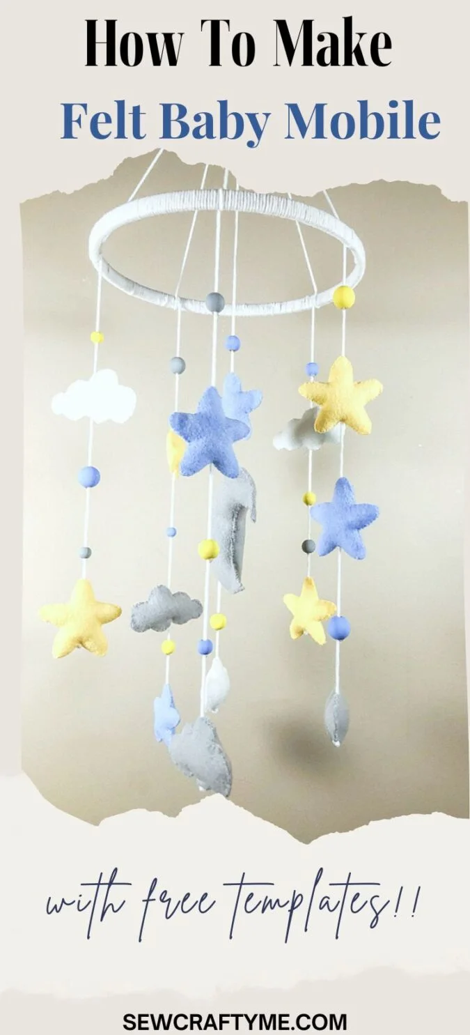 DIY Baby Mobile ( Sewing & DIY Project) - Sew Crafty Me