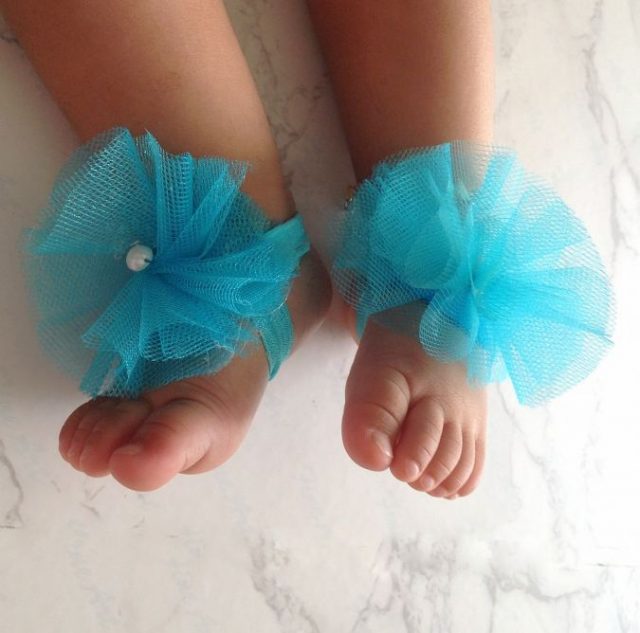 How to Make Barefoot Baby Sandals - Sew Crafty Me