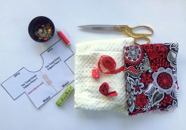 Free Tea Towel Dress Sewing Pattern - Sew Crafty Me