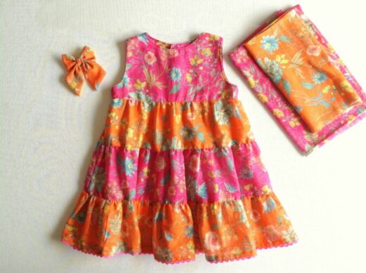 Free Tiered Dress Pattern for Girls - Sew Crafty Me