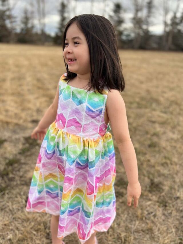 Easy Girl's Sundress Sewing Pattern Free - Sew Crafty Me