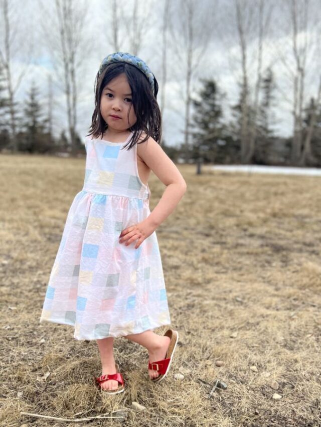 Easy Girl's Sundress Sewing Pattern Free - Sew Crafty Me