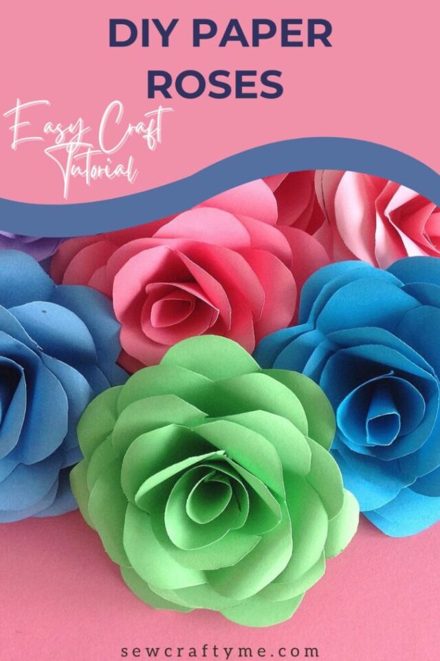 How to Make a Rose with Paper - Sew Crafty Me