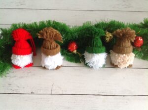 DIY Yarn Gnomes Christmas Ornaments - Sew Crafty Me