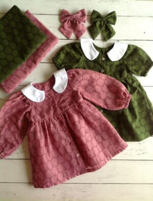 Free Girls Dress Sewing Pattern with Collars and Sleeves - Sew Crafty Me