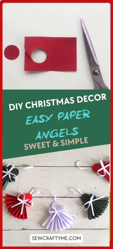 DIY Paper Angels Christmas Ornaments - Sew Crafty Me