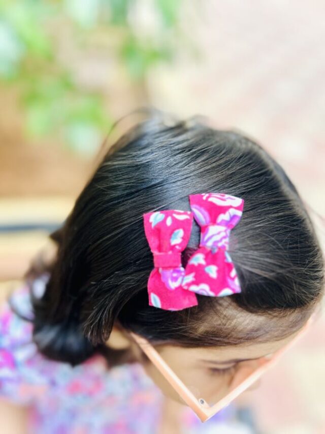 Easy and Quick DIY Bow Hair Clips for Girls - Sew Crafty Me