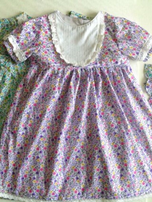 Sweet Girl's Dress with Bib Yoke: Free Sewing Project - Sew Crafty Me
