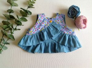 Girl's Back Ruffle Top Sewing Pattern- The Harper Top - Sew Crafty Me
