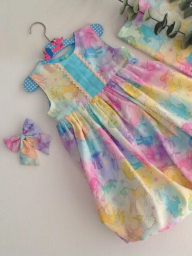 Your Free Guide to Sewing a Darling Girls' Bubble Dress - Sew Crafty Me