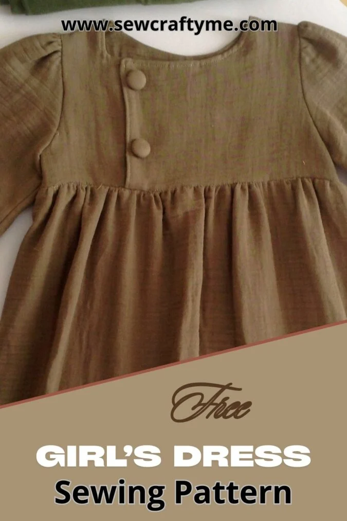 Free Side- Open Dress Pattern for Girls- The Juniper Dress - Sew Crafty Me