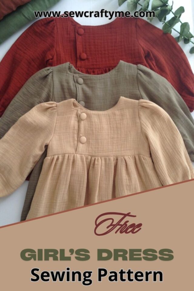 Free Side- Open Dress Pattern for Girls- The Juniper Dress - Sew Crafty Me