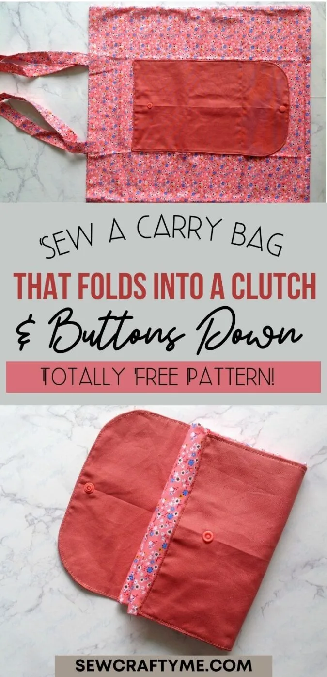Easy Fold and Carry Bag Sewing Pattern - Sew Crafty Me